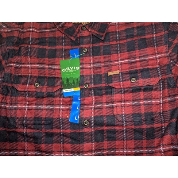Orvis | Shirts | Orvis Classic Collection Mens Large Red Sangria Plaid ...